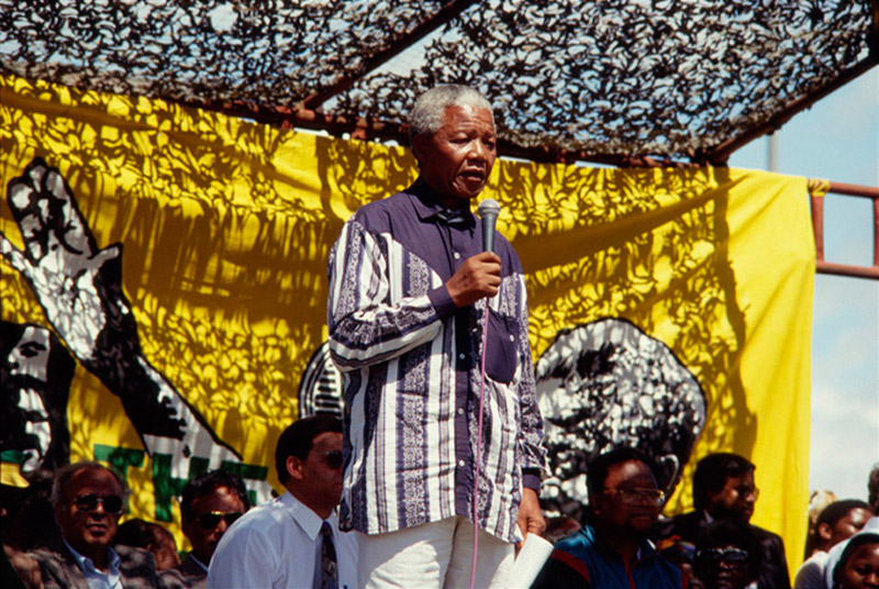 Nelson Mandela on the Campaign Trail, 1994 | San Francisco Art Exchange