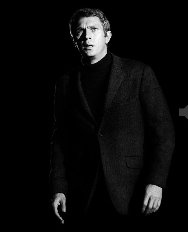 Steve McQueen Portrait in Deep Shadows, on the Set of Bullitt, San ...