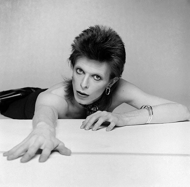 David Bowie Lying, Diamond Dogs Cover Outtake, 1974 | San Francisco Art ...