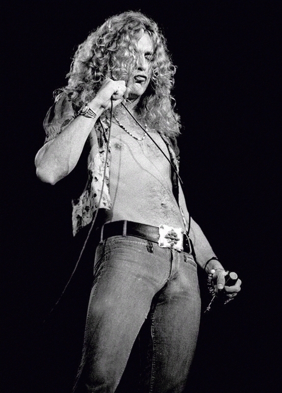 Robert Plant Onstage, Boston Garden, 1973 | San Francisco Art Exchange