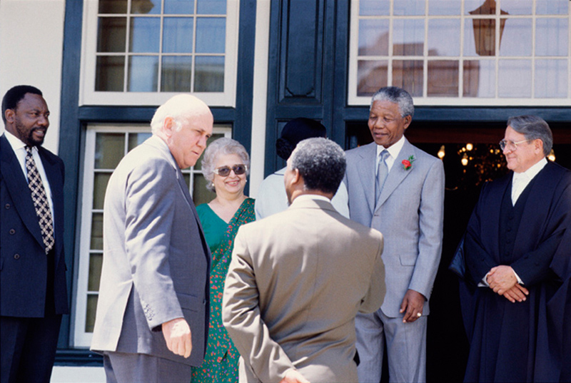 Nelson Mandela Outside Parliament (I), Cape Town, 1996