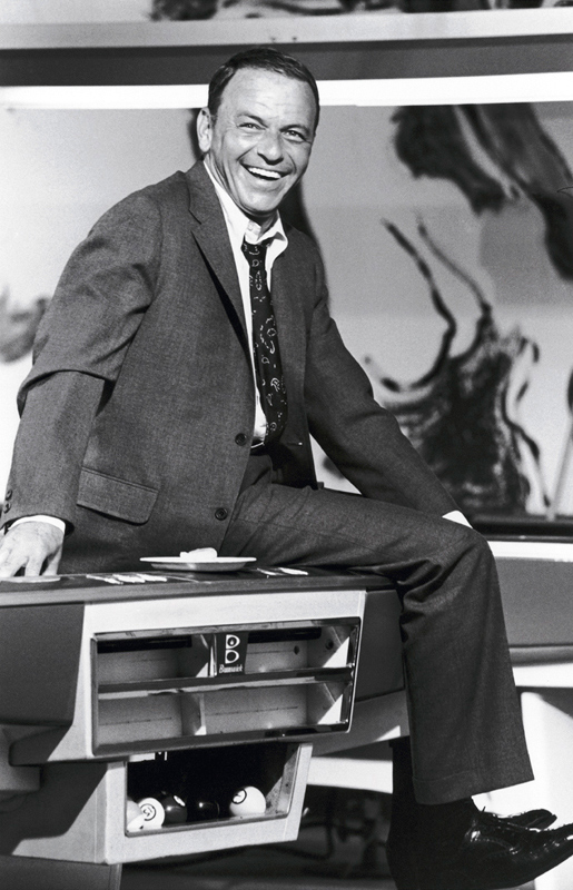Frank Sinatra Sitting on a Pool Table | San Francisco Art Exchange