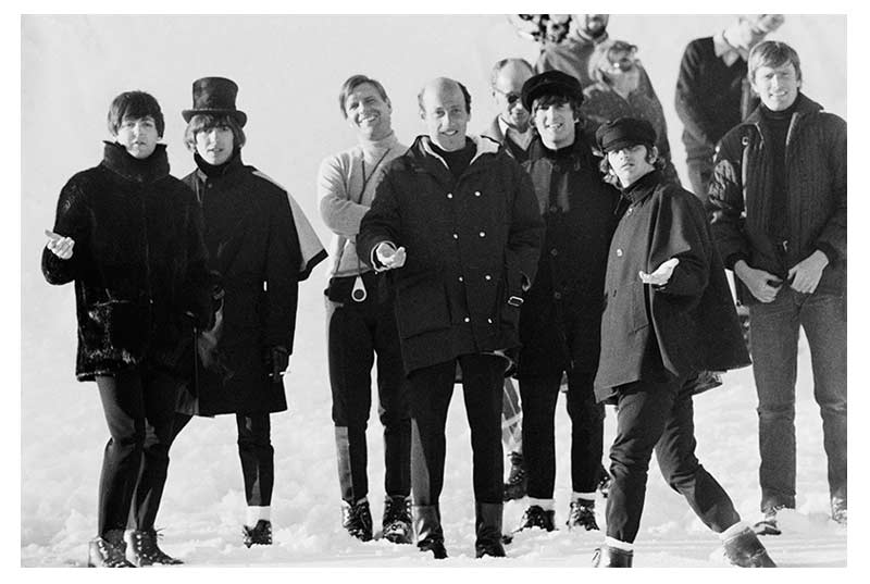 The Beatles, Richard Lester & Crew on the set of Help!, Austria, 1965 ...