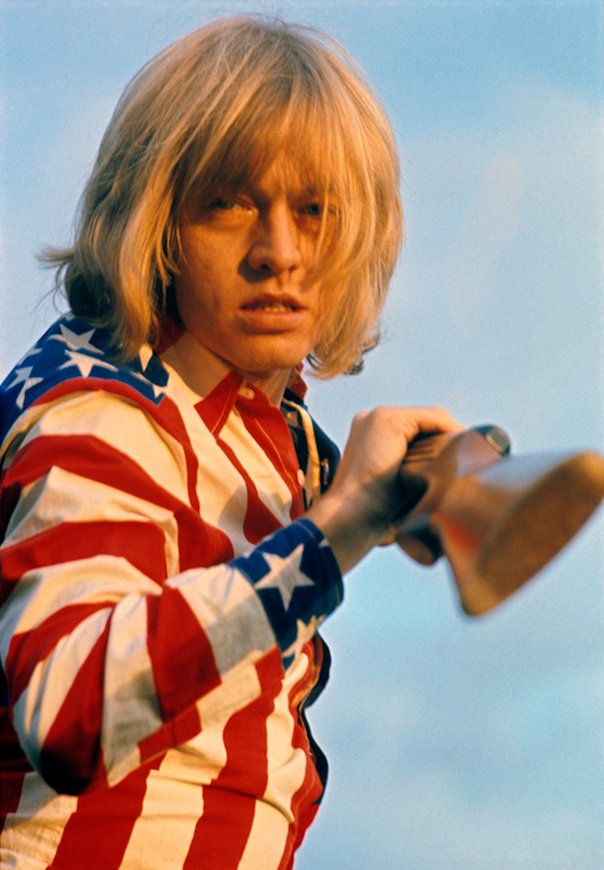 Brian Jones with Gun, England, 1968