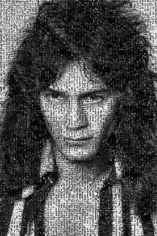 Eddie van Halen Portrait, 1978-1980, Mosaic | San Francisco Art Exchange