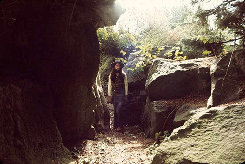 George Harrison in the Gardens, Friar Park, 1970 George Harrison in the Gardens, Friar Park, 1970