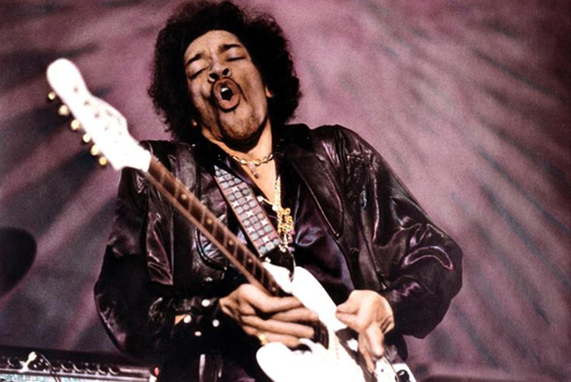 Jimi Hendrix at the Fillmore West (Hand-Colored), San Francisco, 1968 ...