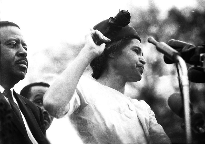 Rosa Parks Speaking, Alabama Freedom March, 1965 | San Francisco Art ...
