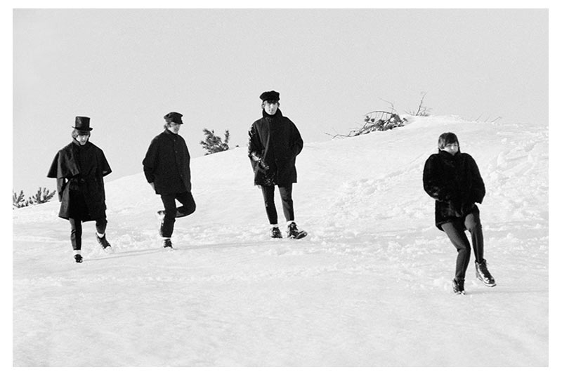 The Beatles Walking in Snow, Austria, 1965 (Ref.#B24) | San Francisco ...