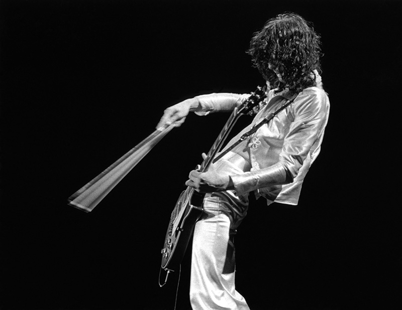 Jimmy Page On Stage with Violin Bow, NYC, June, 1977 | San Francisco ...